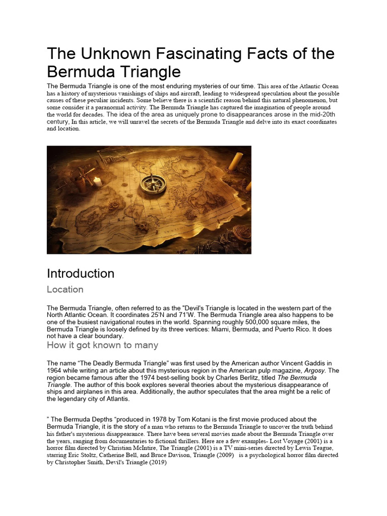 The Unknown Fascinating Facts of the Bermuda Triangle | PDF