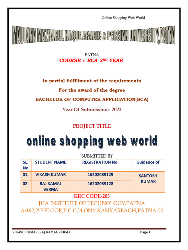 Project Report | PDF | World Wide Web | Internet & Web