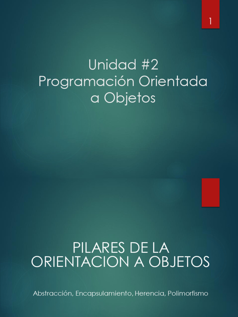 Programacion Orientada A Objetos Pdf Constructor Programación