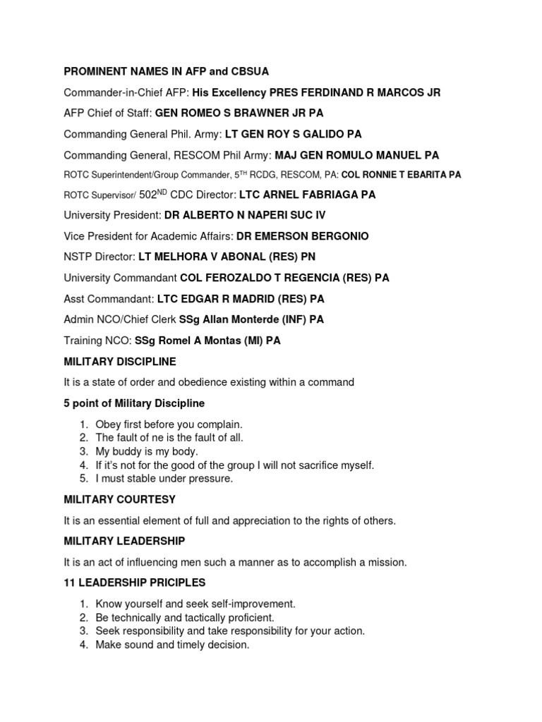 Reviewer For Raati 2024 | PDF | Military | Military Organization