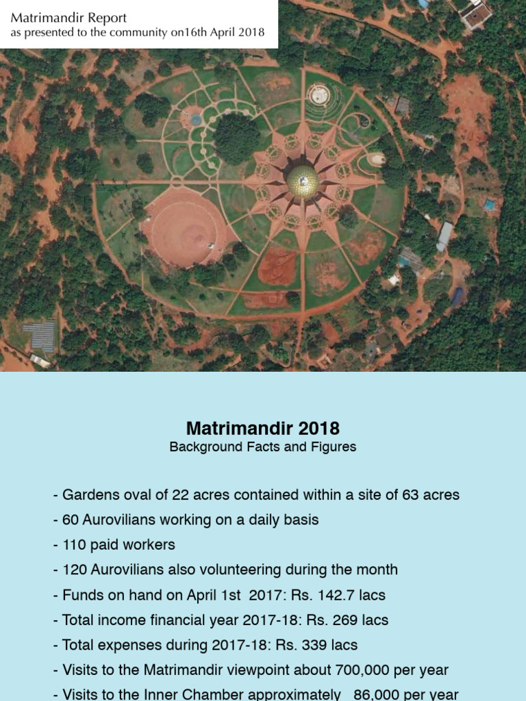 Matrimandir Presentation2018 S | PDF