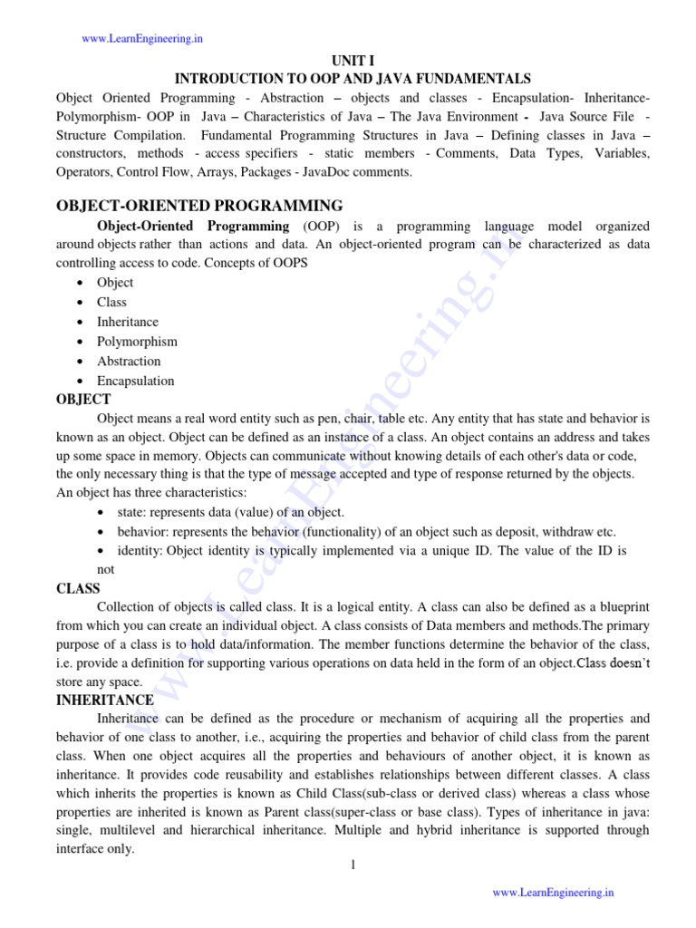 CS3391-Object Oriented Programming - by WWW - LearnEngineering.in ... CS3391-Object Oriented Programming - by WWW - LearnEngineering.in ...