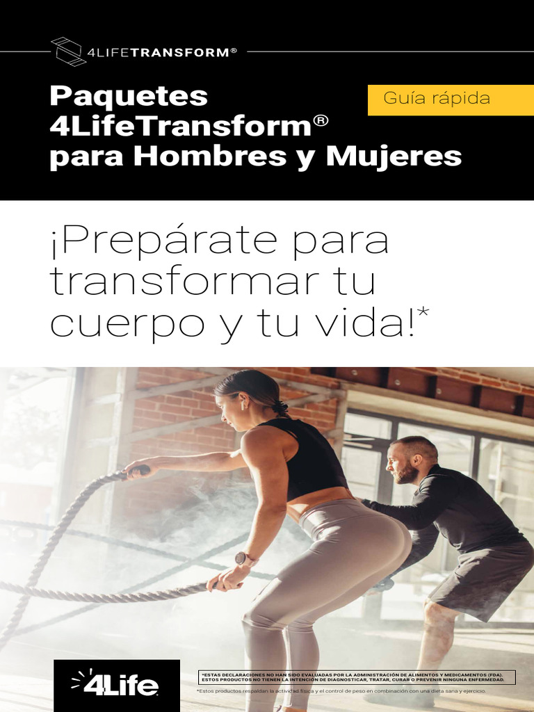 4LifeTransform Guidebook SPA | PDF | Pérdida de peso | Alimentos