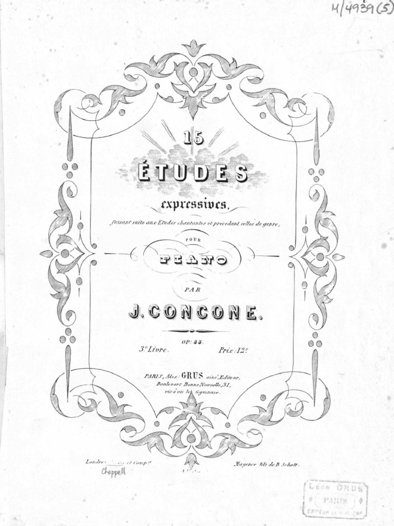 Giuseppe Concone-Op44 Études Expressives 1 | PDF
