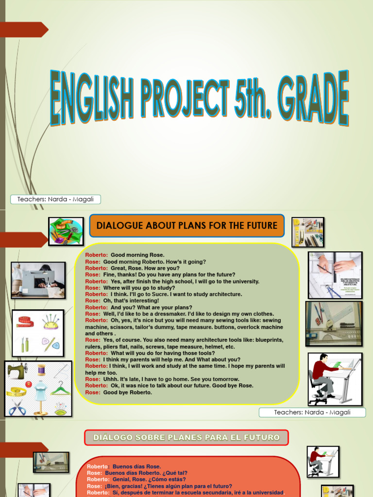 English Project 5th. Grade 1st Trim. 2024 | PDF