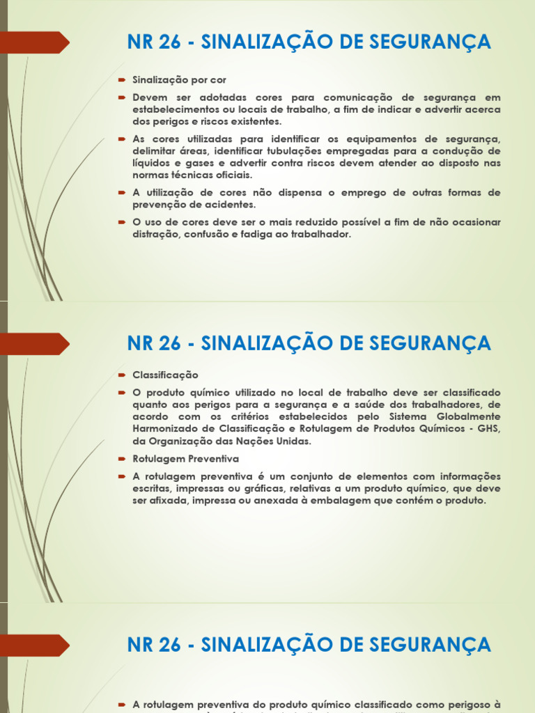 Sinalização de Segurança na NR 26 | PDF