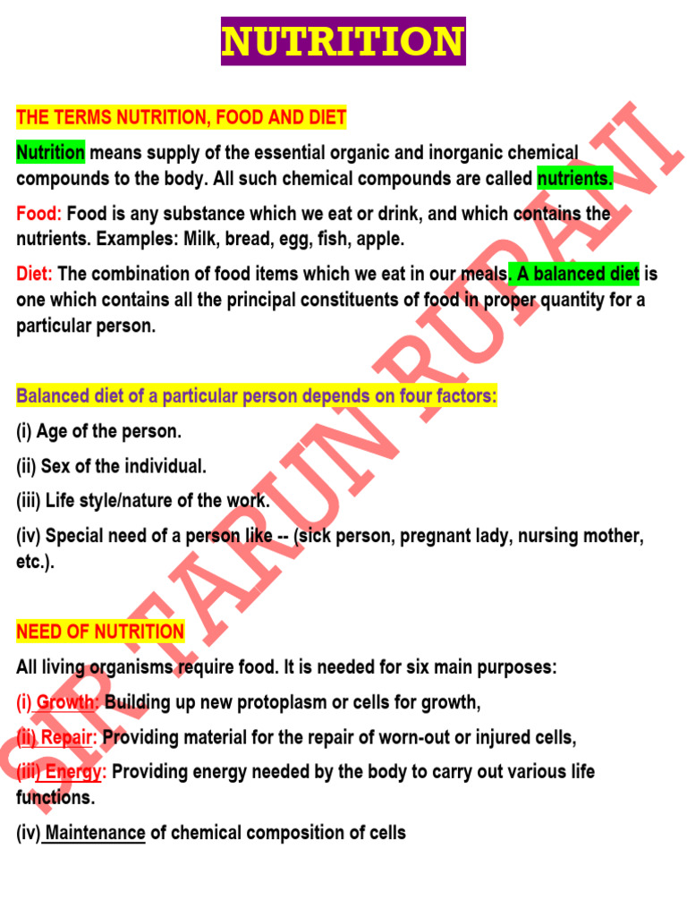 Nutrition | PDF | Carbohydrates | Nutrition