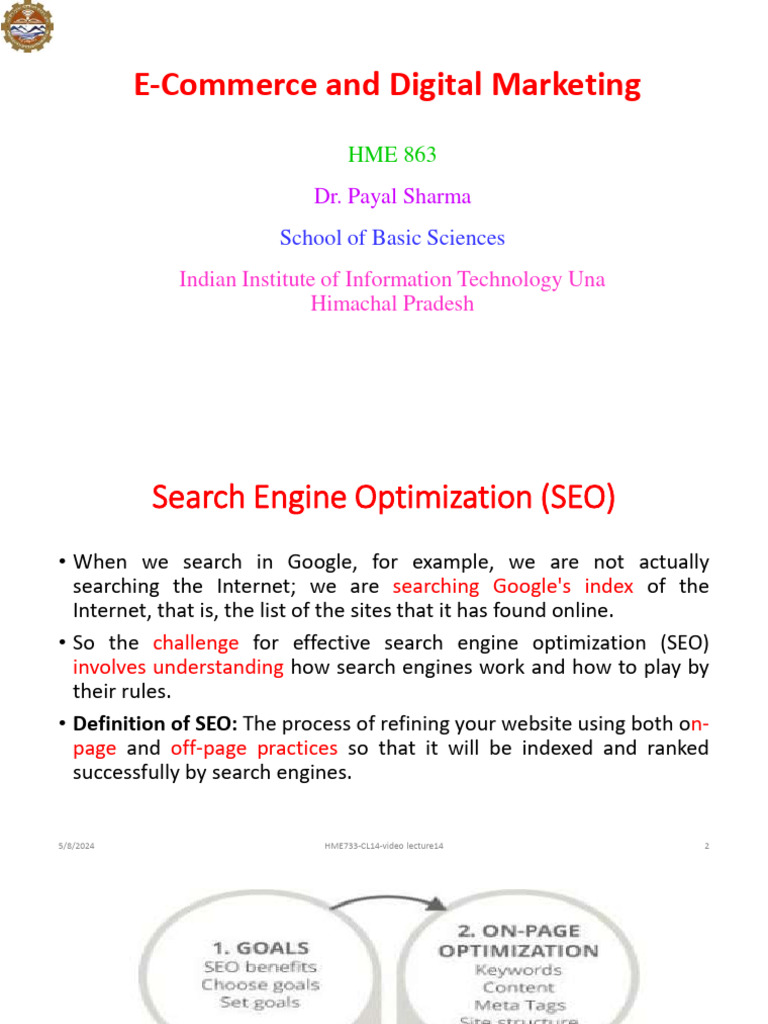DM CL16 | PDF | Search Engine Optimization | Digital Marketing