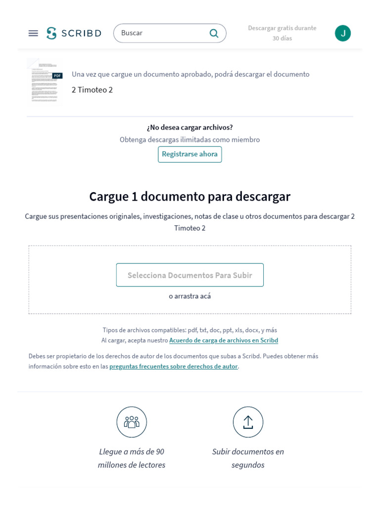 Suba Un Documento - Scribd | PDF | Scribd | Sitios web