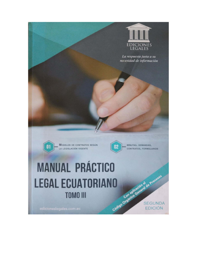MANUAL PRACTICO LEGAL ECUATORIANO TOMO 3 | PDF