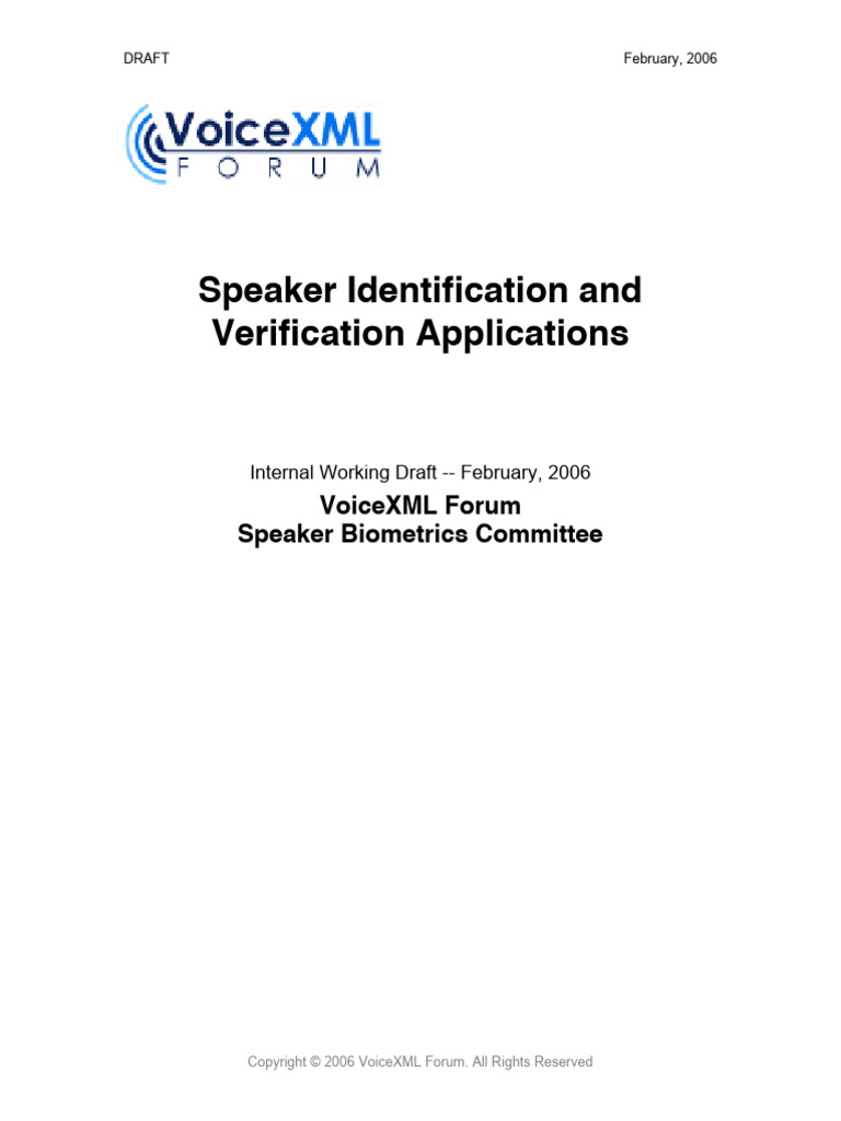VXML Bio Siv Apps 021306 | PDF | Password | Authentication