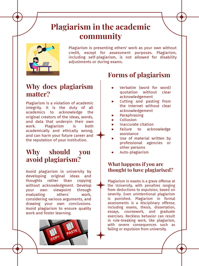 Writing Activity - Plagiarism in The Academic Community | PDF ...