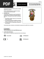 VK3021 K5.6 Quick Response Sprinkler | PDF | Fire Sprinkler System | Fires