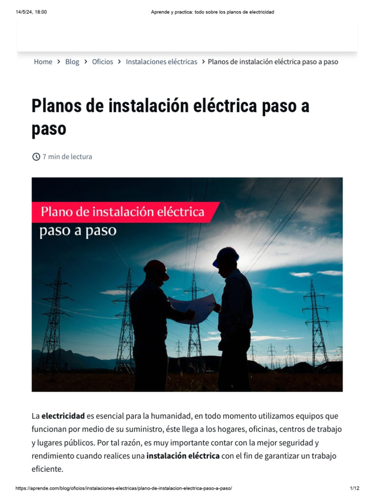 Aprende y Practica - Todo Sobre Los Planos de Electricidad | Descargar gratis PDF | Ingenieria ...