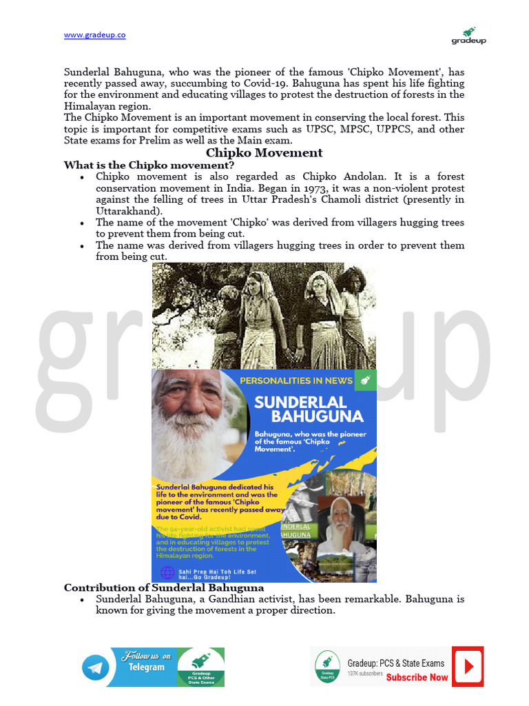 Chipko Movement 93 | PDF | Ecology | Natural Resource Management