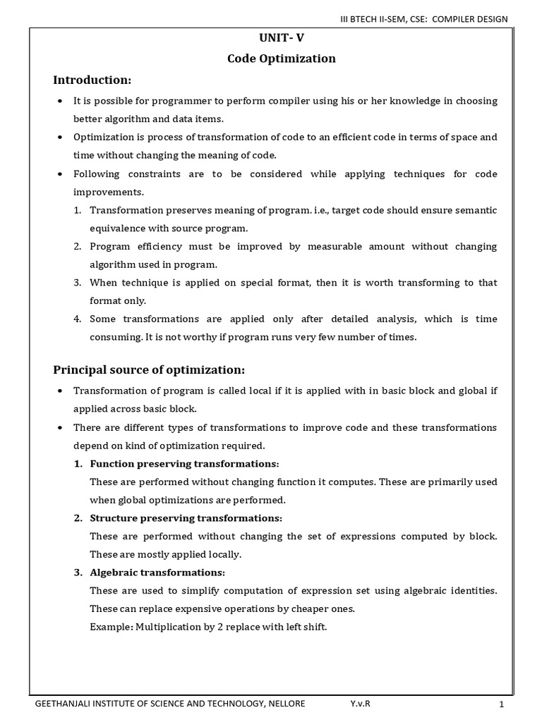 CD Unit V | Download Free PDF | Computer Program | Programming
