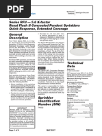 Tyco TY3531 TFP181 - 08 - 2022 | PDF | Fire Sprinkler System | Building Engineering