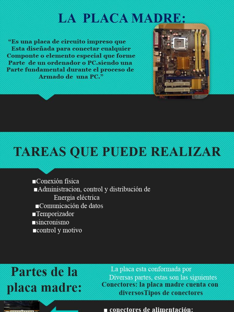 Placa Madre | PDF | Hardware de la computadora | Informática