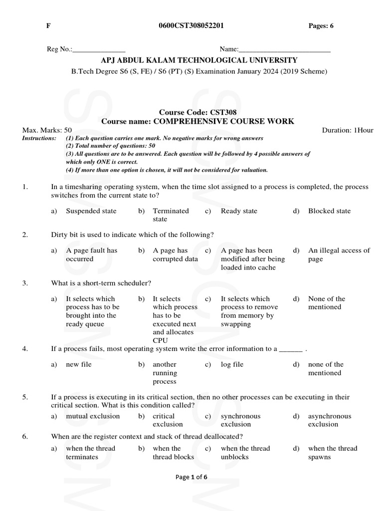 CCW CST308 | PDF | Relational Model | Cpu Cache