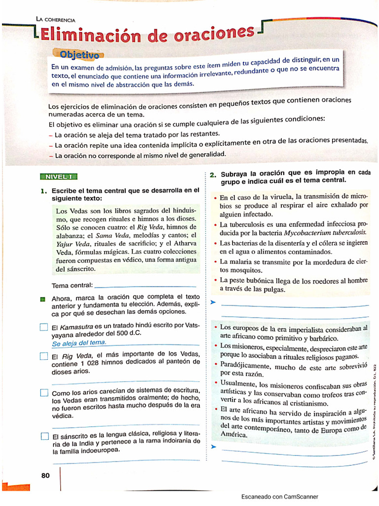 eliminacion-de-oraciones-nota-y-fichas | PDF