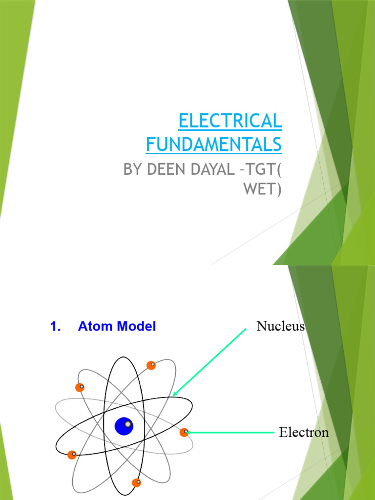 Electrical Fundamentals Overview | PDF | Voltage | Series And Parallel ...