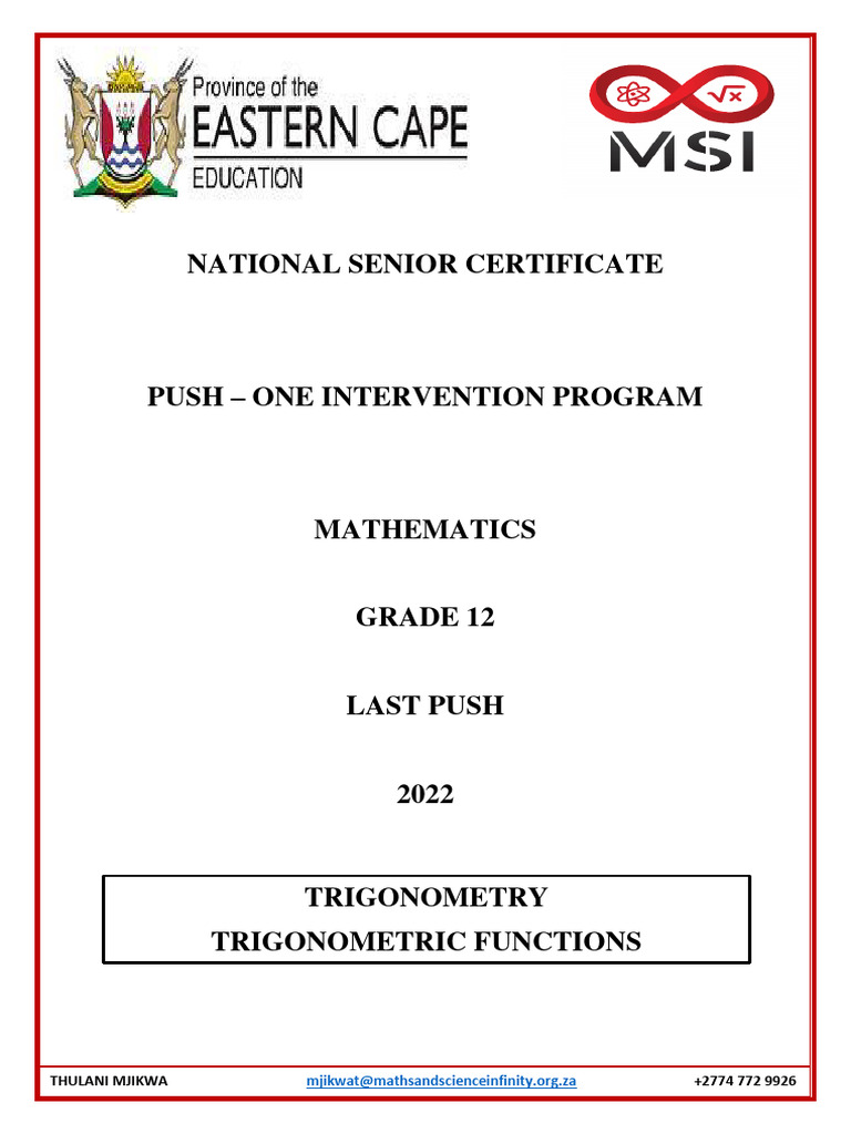 Trigonometric Functions Last Push | PDF | Trigonometric Functions ... Trigonometric Functions Last Push | PDF | Trigonometric Functions ...