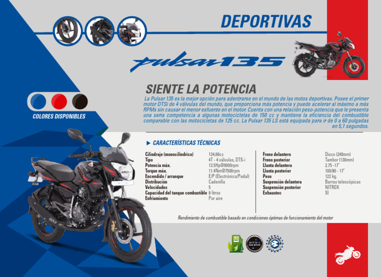 ficha-tecnica-pulsar-135 | PDF