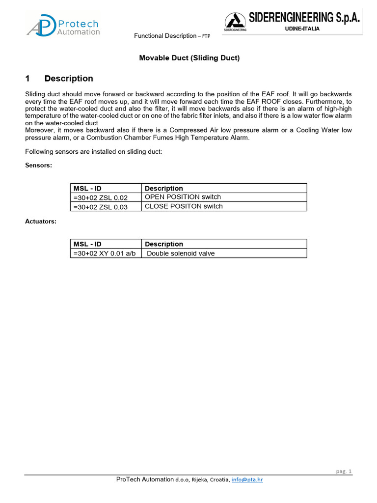 PTA20045 - FTP FD 01 Sliding Sleeve Rev00 | PDF | Duct (Flow ...