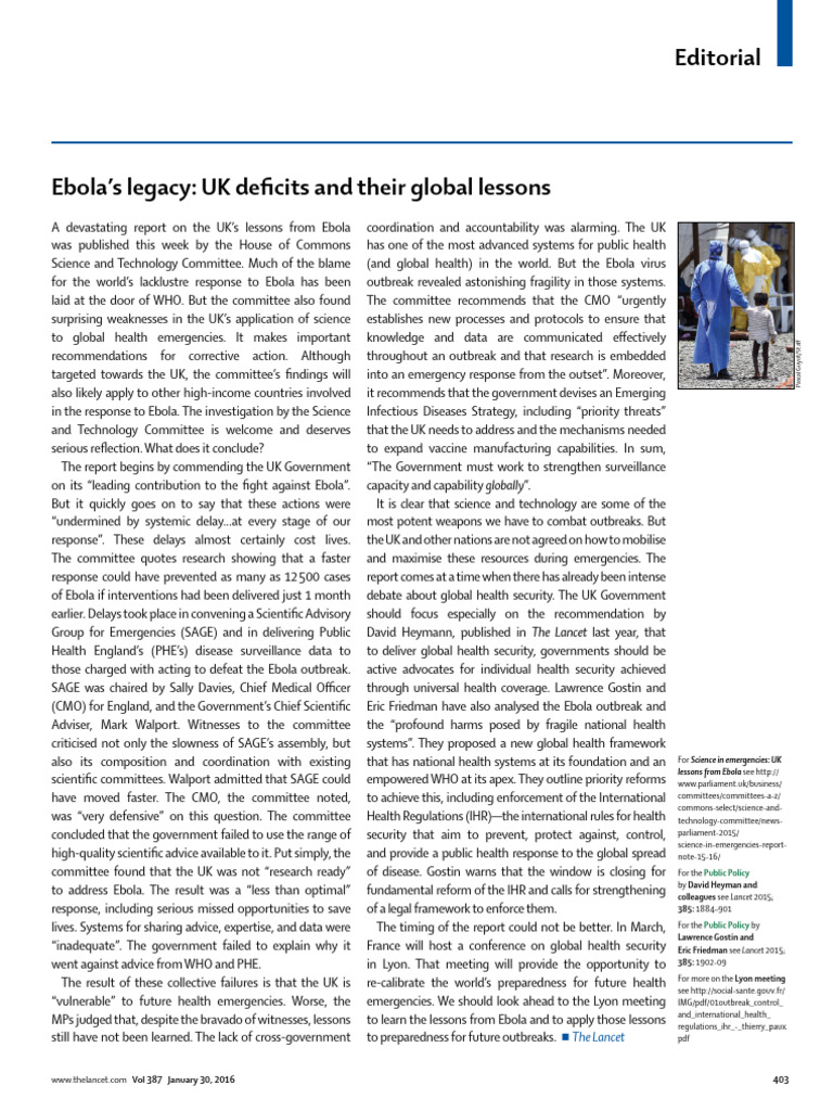 Ebola's-legacy--UK-deficits-and-their-global-lesso | PDF | World Health ...