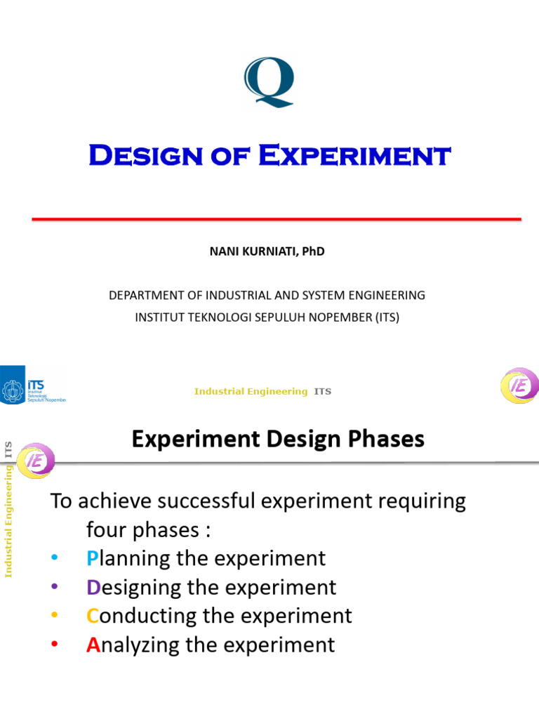 DoE and Anova | PDF | Statistics | Experiment