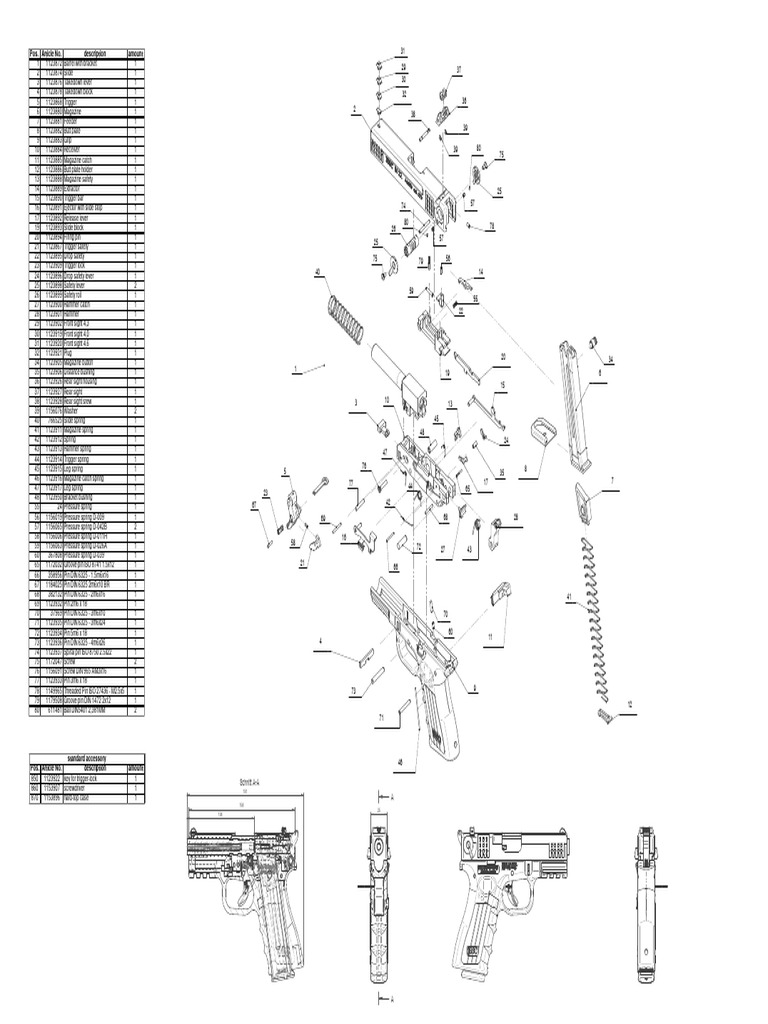 Pis m220 | PDF | Trigger (Firearms) | Projectiles