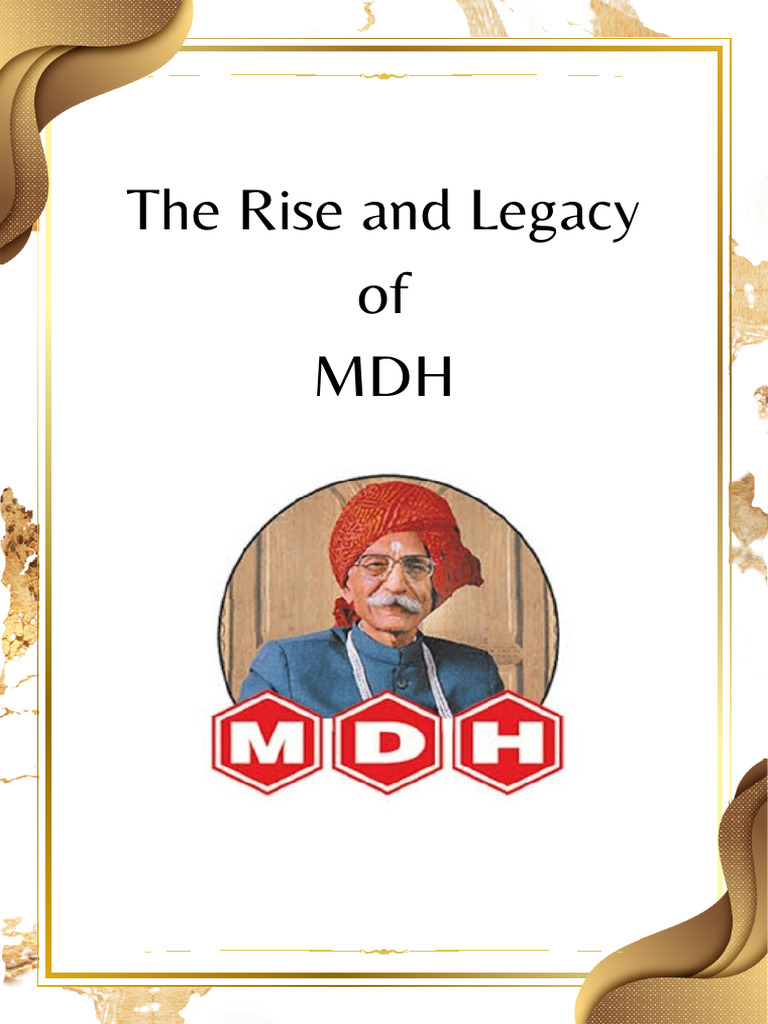 Business Studies Class 12 Project On The Topic MDH Masala | PDF