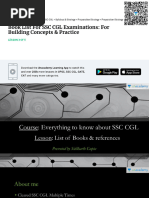 SSC CGL Best Books List | PDF