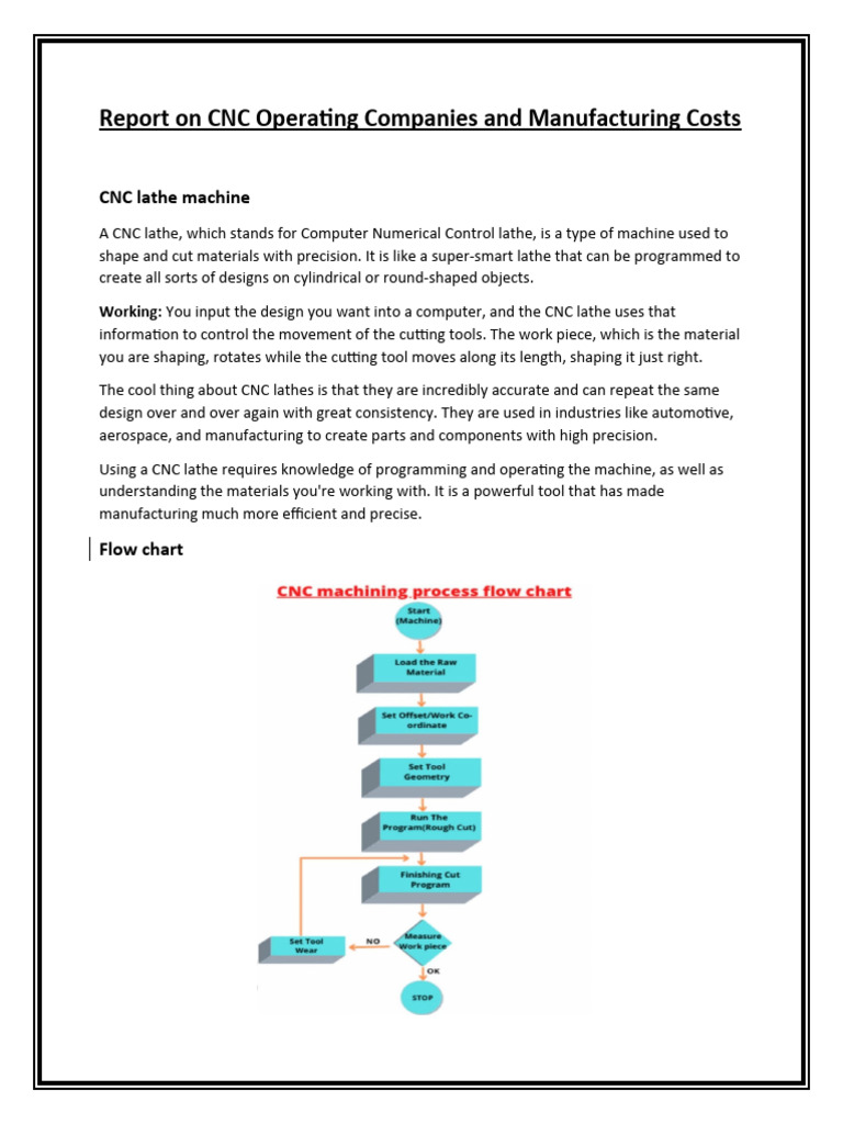 CNC Cost Report | PDF | Numerical Control | Mechanical Engineering
