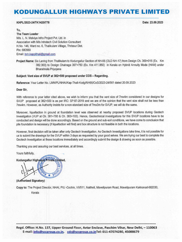 KHPL-2023-24-TK1420-778 - Vent Size of SVUP at 382+500 Proposed Under ...