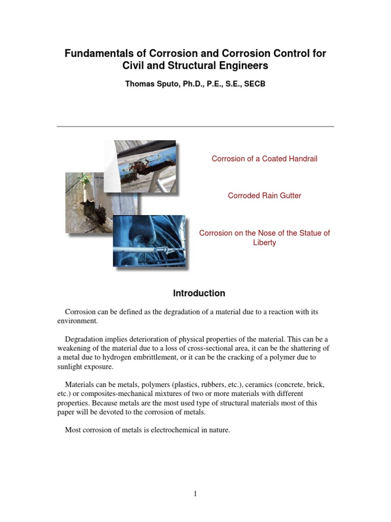 Corrosion Control for Engineers | PDF | Corrosion | Redox