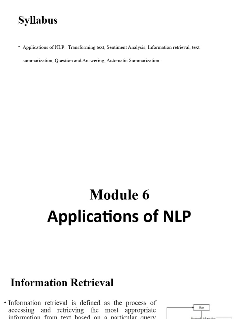 Module 6 Updated Final | PDF | Information Retrieval | Artificial Intelligence