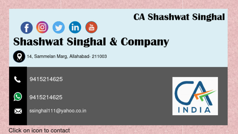 CA Shashwat Singhal | PDF | Career & Growth