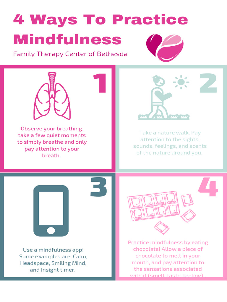 4 Ways To Practice Mindfulness 1 | PDF | Career & Growth | Wellness