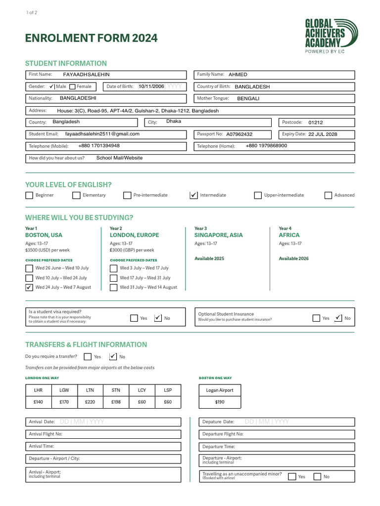 Draft Form 1 | PDF | Airport
