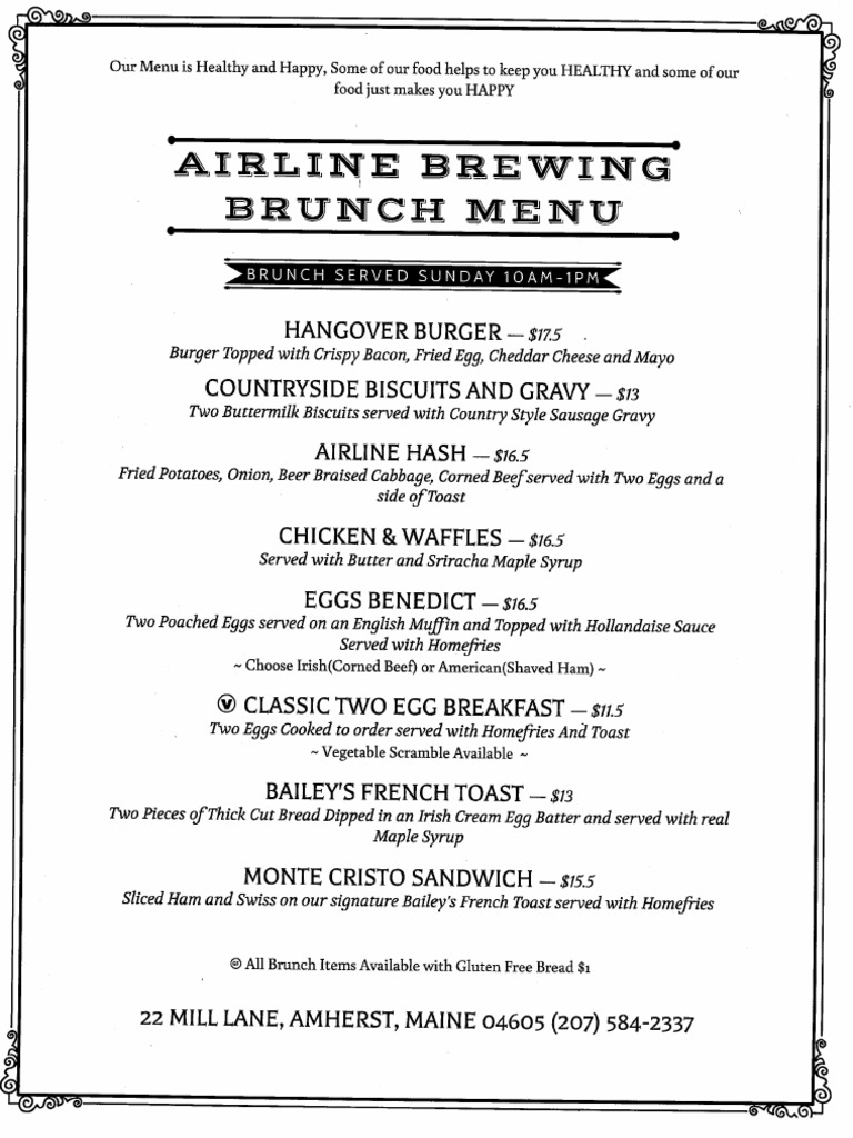 2023 10 Amherst Fall Menu | PDF