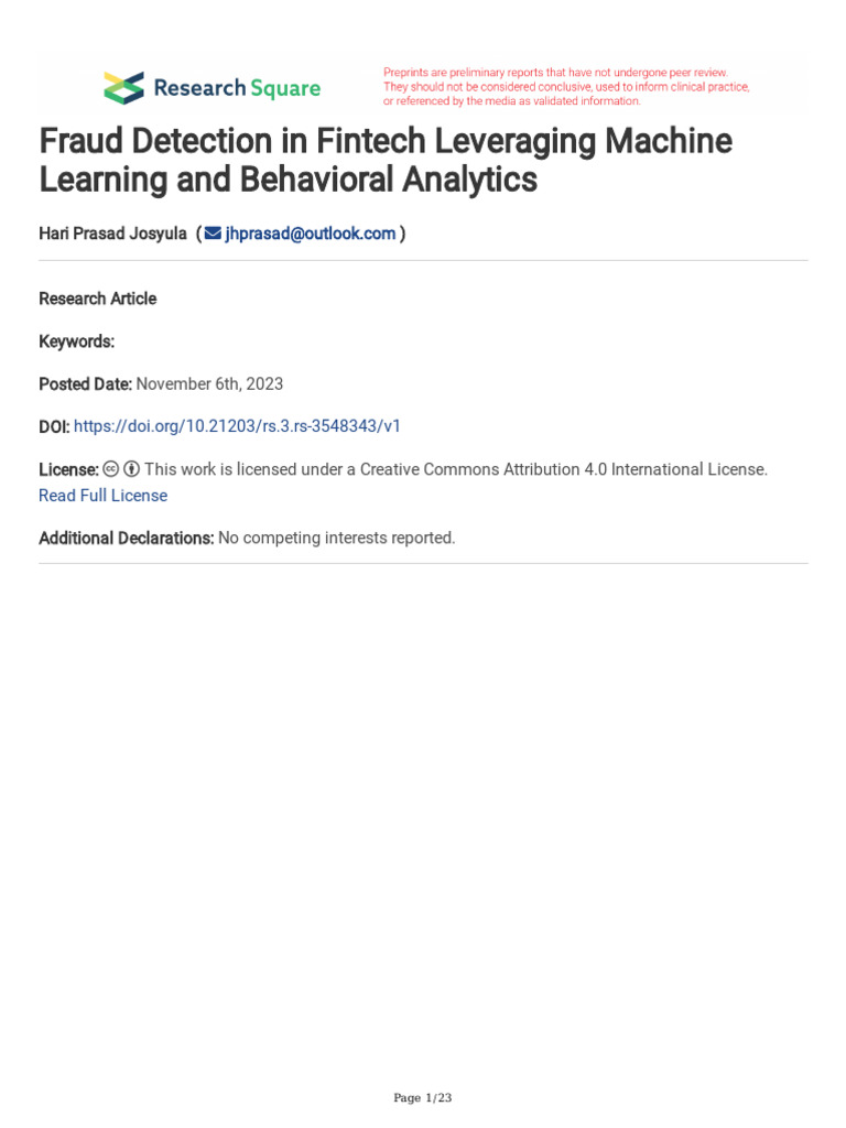 Fraud_Detection_in_Fintech_Leveraging_Machine_Lear | Download Free PDF | Machine Learning ...