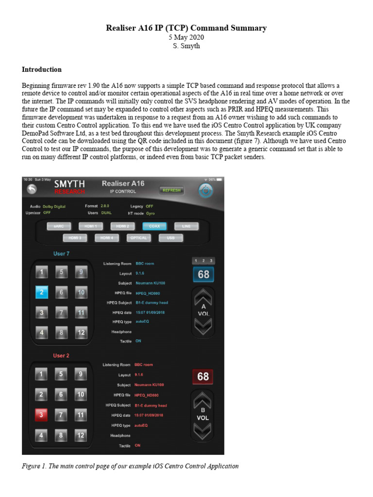 A16 IP Command Protocol Overview | PDF | Port (Computer Networking) | Transmission Control Protocol