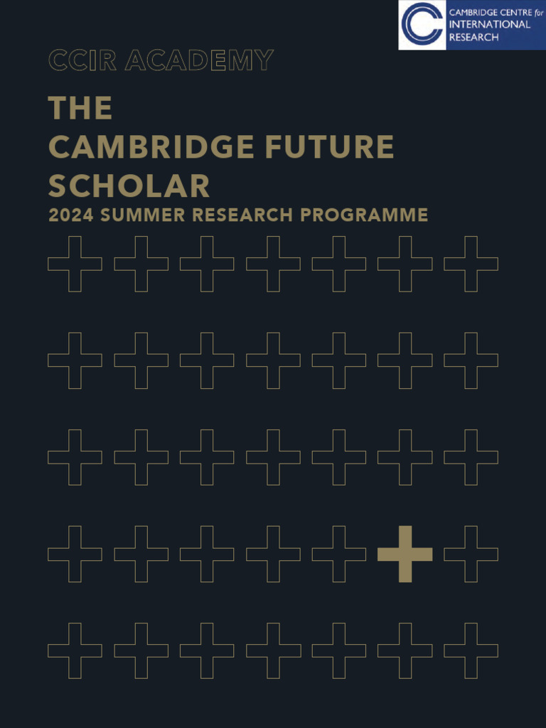 CCIR Academy - Cambridge Future Scholar (Summer 2024) | Download Free PDF | Bioinformatics ...
