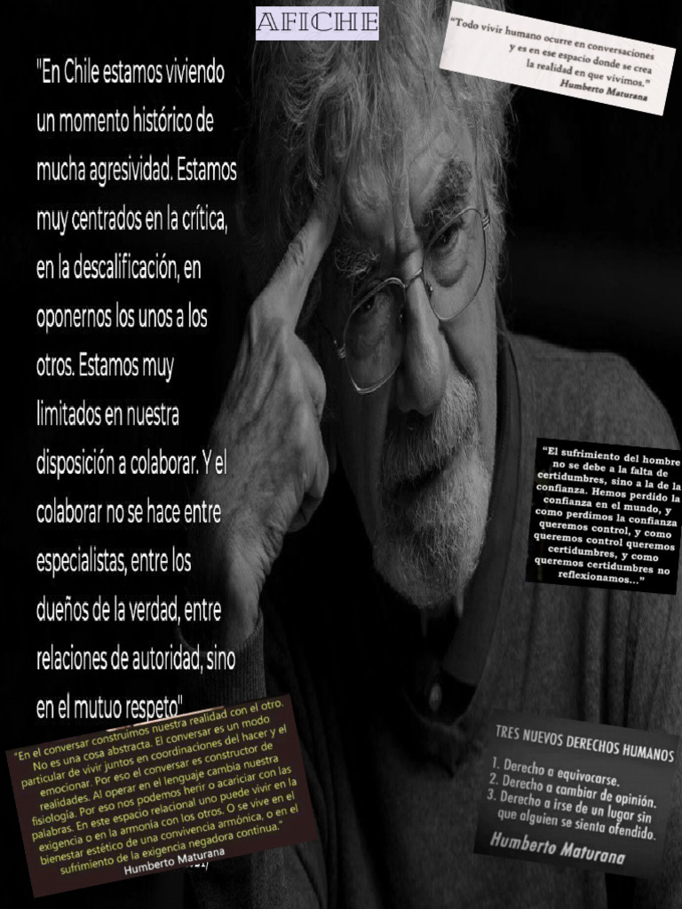 Afiche de Humberto Maturana | PDF
