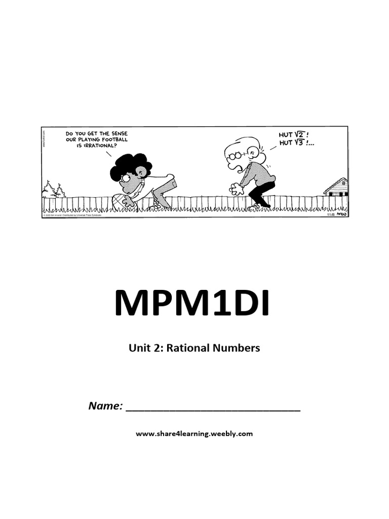 Rational Numbers: Multiplication & Division | PDF
