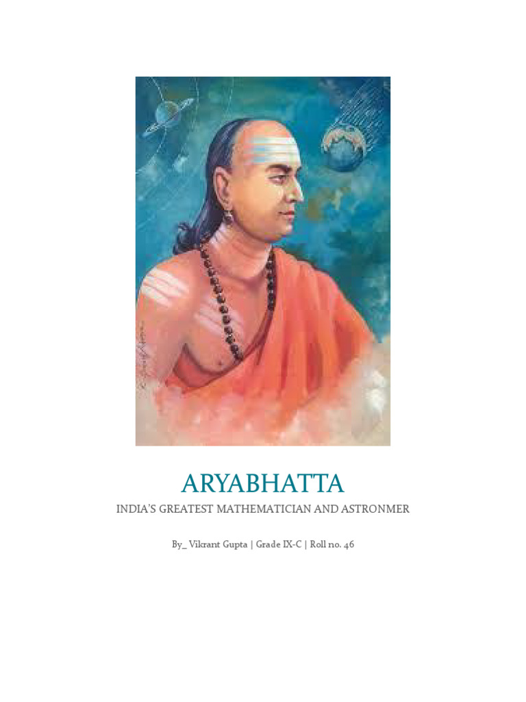 ARYABHATTA | PDF | Mathematical Objects | Mathematics