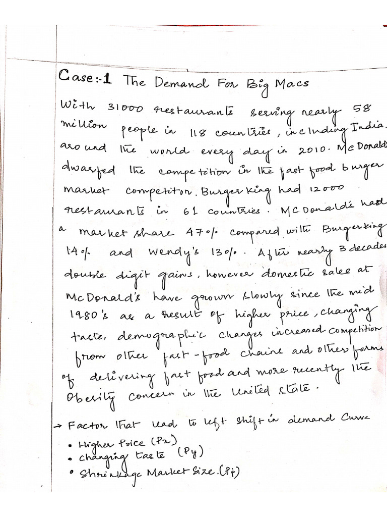 economics case study | PDF