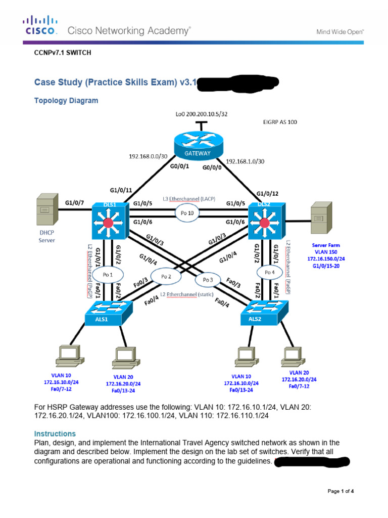Case Study v3_1 | PDF | Network Switch | Internet Standards