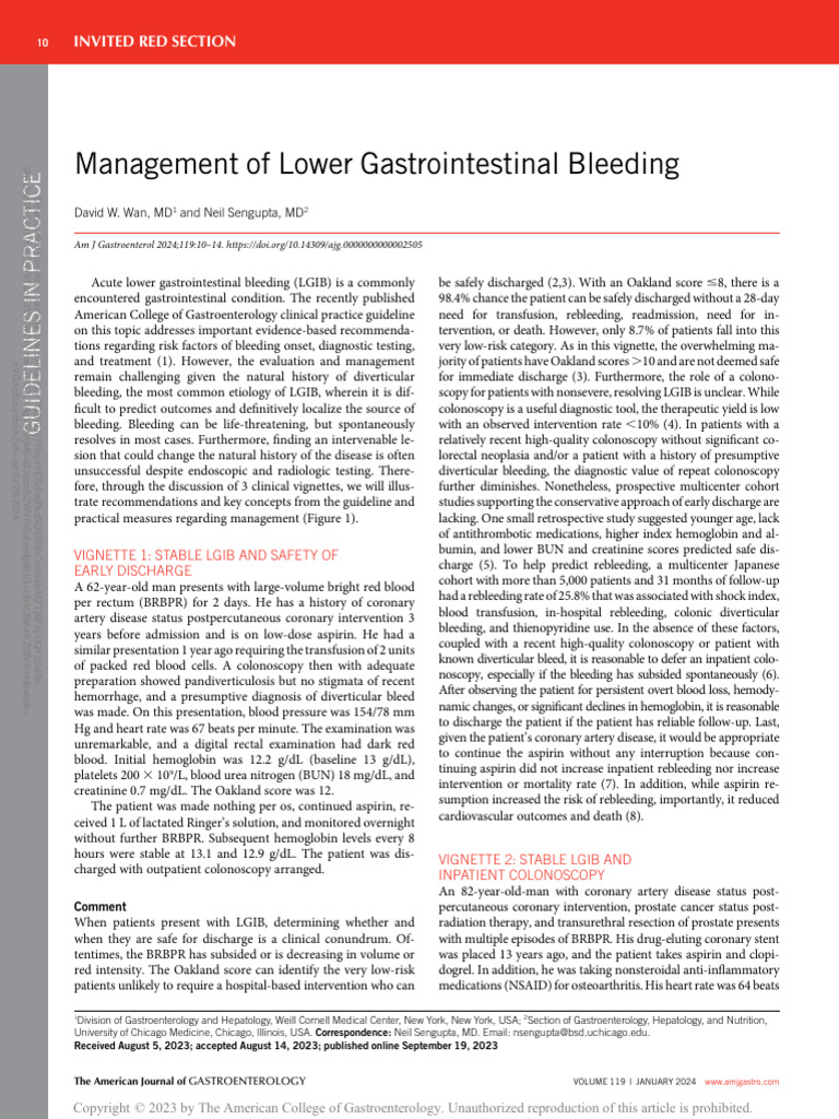 management_of_lower_gastrointestinal_bleeding.3 | PDF | Colonoscopy ...